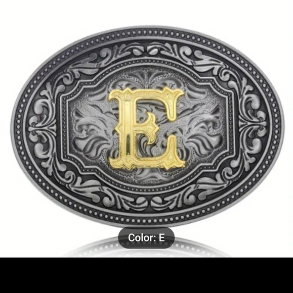 Accessories | New Silver Initial Letter E Belt Buckle All Letters ...